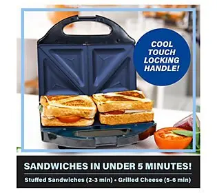 GRANITESTONE Blue Non-stick Sandwich Maker