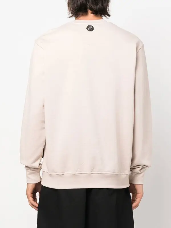 Philipp Plein Logo Print Crew Neck Sweatshirt
