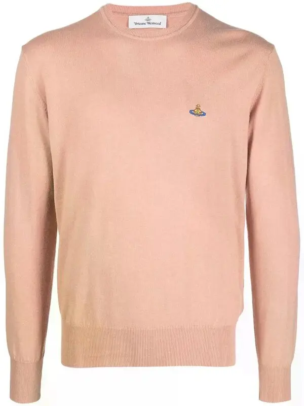 VIVIENNE WESTWOOD Orb Embroidered Jumper - Neutrals