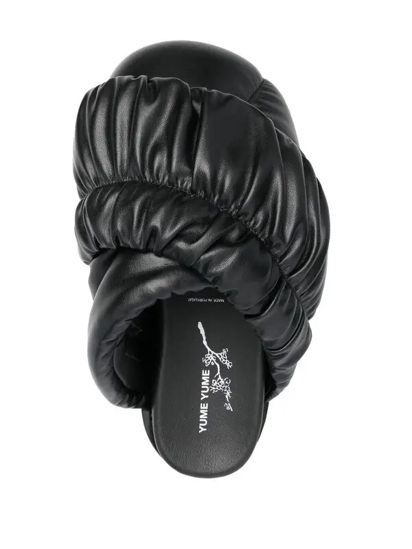 YUME YUME Padded Slip-on Mules - Black