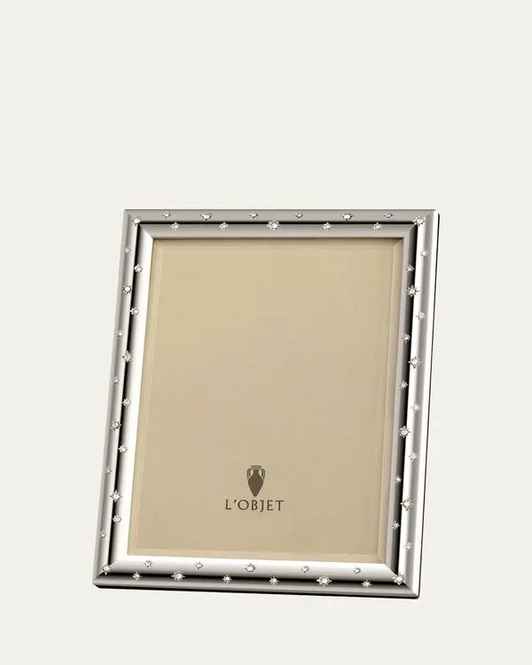 L'Objet Stars Platinum Picture Frame, 5" X 7