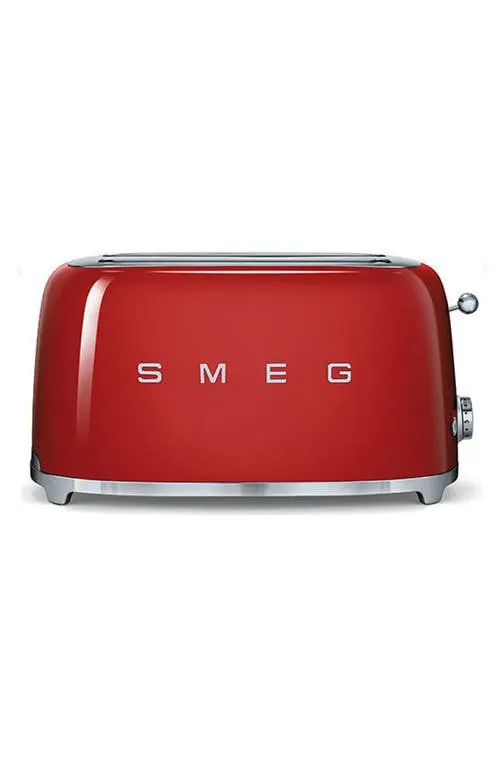 SMEG 50s Retro Style Four-slice Toaster - Red