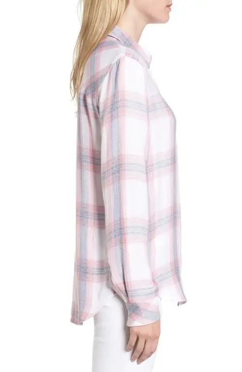 Rails Hunter Plaid Shirt - White/ Peony