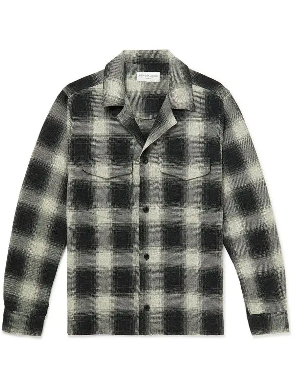 Officine Générale Judas Checked Cotton-flannel Overshirt