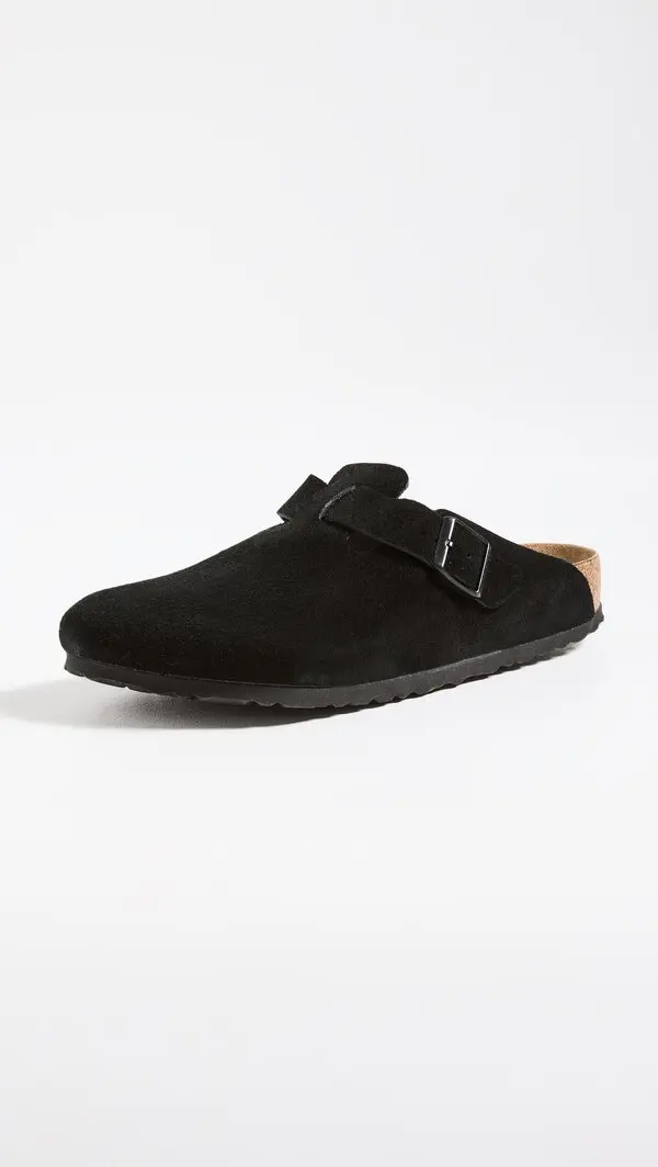 BIRKENSTOCK Boston Soft Footbed Clogs - Black