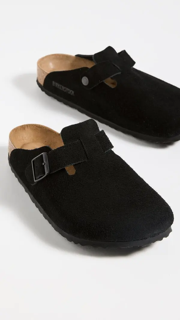 BIRKENSTOCK Boston Soft Footbed Clogs - Black