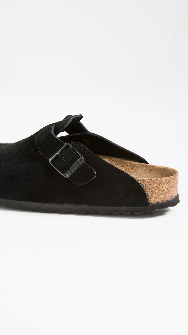 BIRKENSTOCK Boston Soft Footbed Clogs - Black