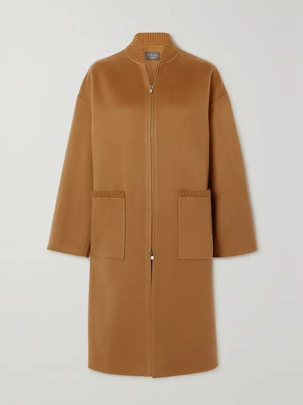 Loro Piana Cashmere Midi Coat - Brown
