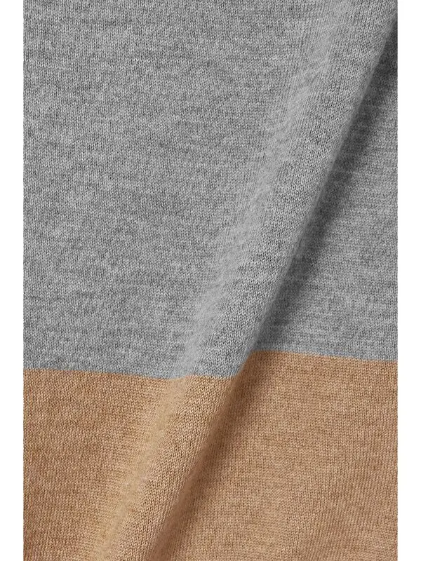 Loro Piana Color-block Cashmere Sweater