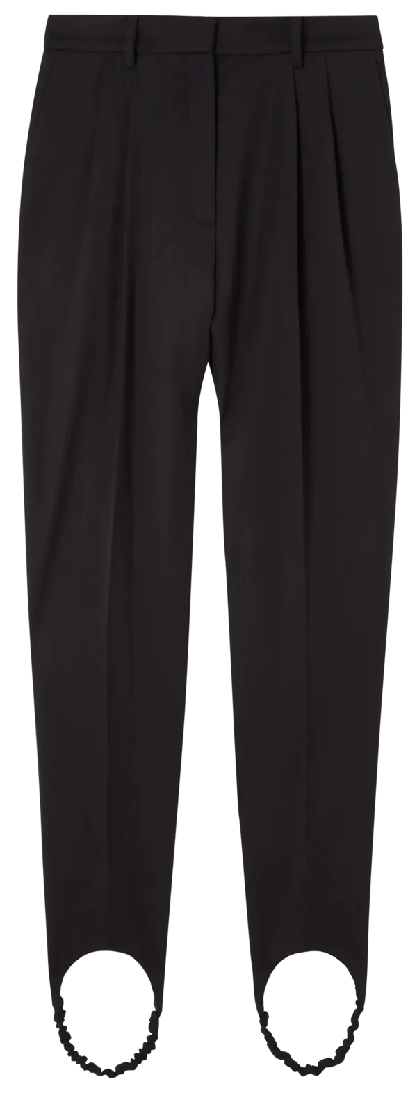 Magda Butrym Pleated Wool Tapered Stirrup Pants