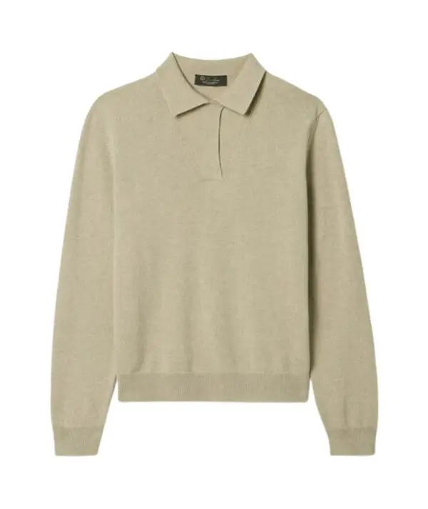 Loro Piana Cashmere Polo Sweater - Neutrals
