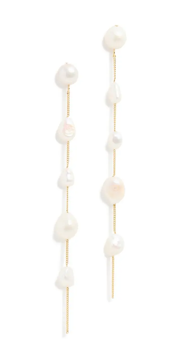 Cult Gaia Atum Dangle Earrings - Pearl
