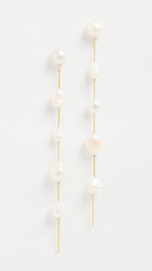 Cult Gaia Atum Dangle Earrings - Pearl
