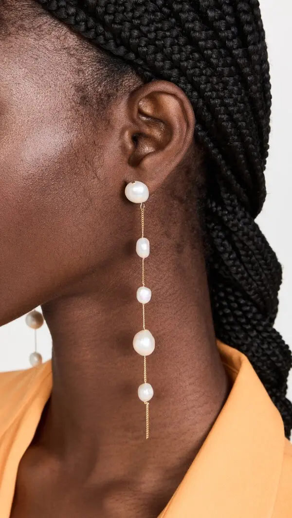 Cult Gaia Atum Dangle Earrings - Pearl