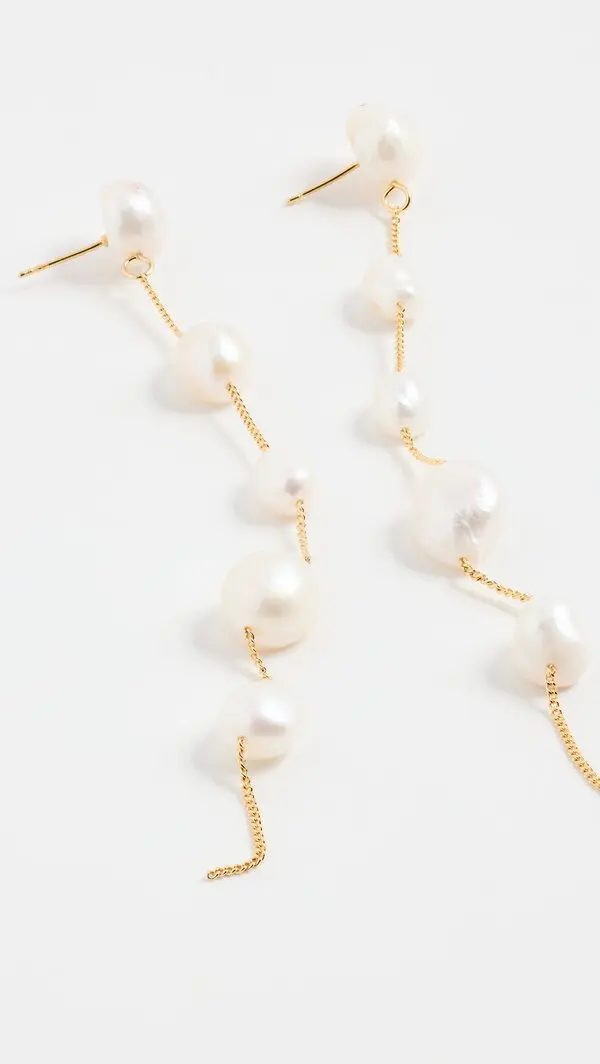 Cult Gaia Atum Dangle Earrings - Pearl
