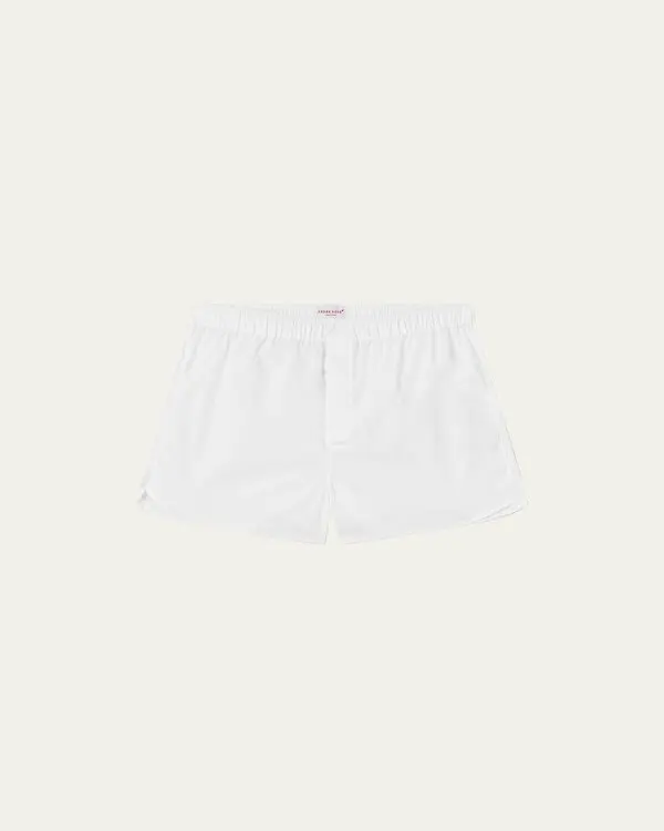 Derek Rose Cotton Poplin Solid Boxers