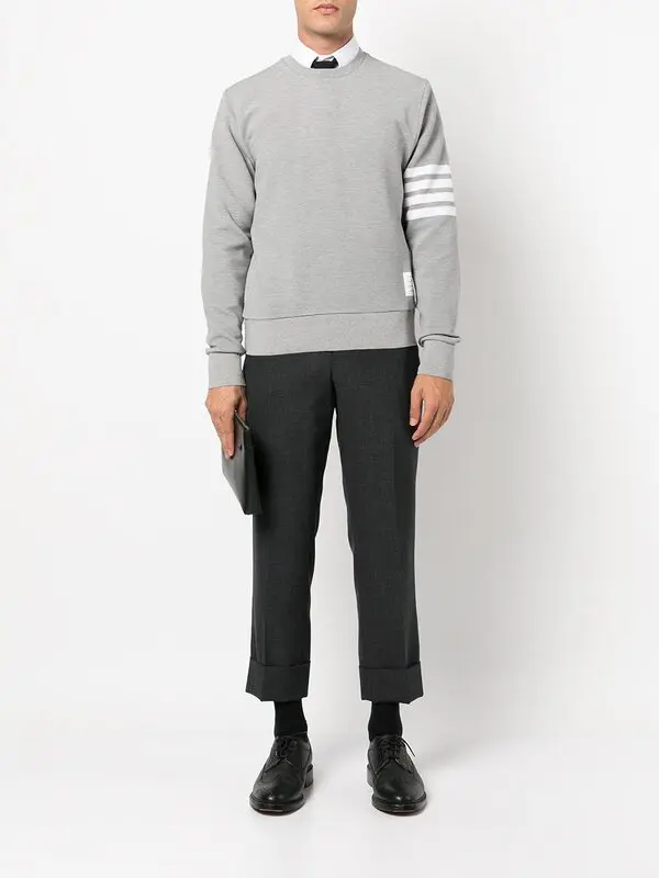 Thom Browne 4-bar Stripe Sleeve Sweatshirt