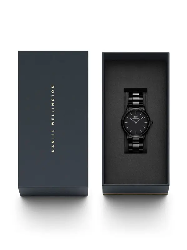 DANIEL WELLINGTON Iconic Link Ceramic 28mm Watch - Black