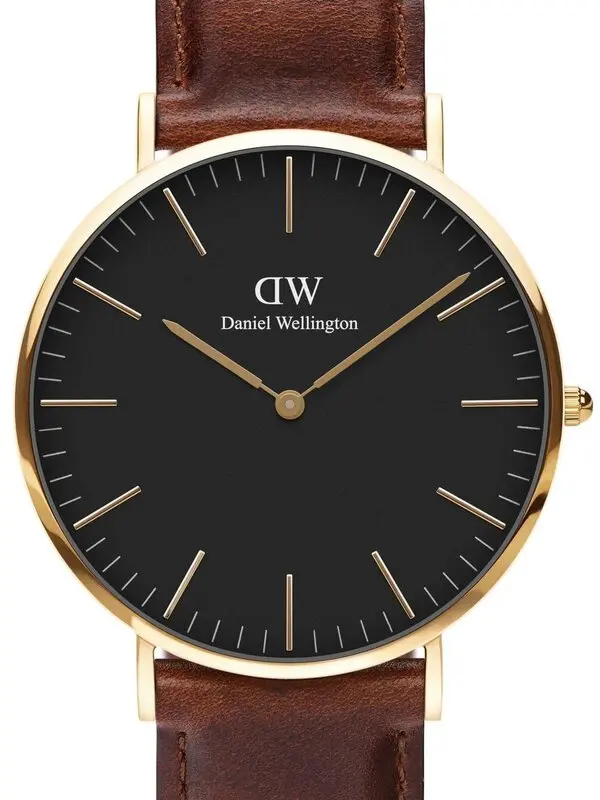 DANIEL WELLINGTON 40mm Strap Watch - Black
