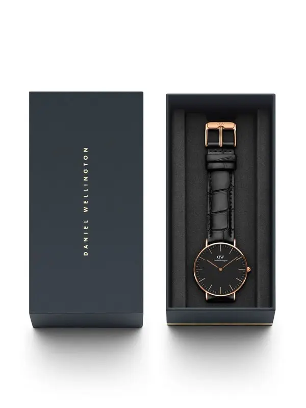 DANIEL WELLINGTON 40mm Classic Strap Watch - Black