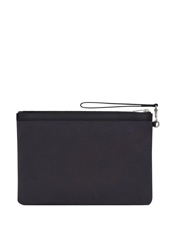 Saint Laurent Logo-print Zipped Pouch