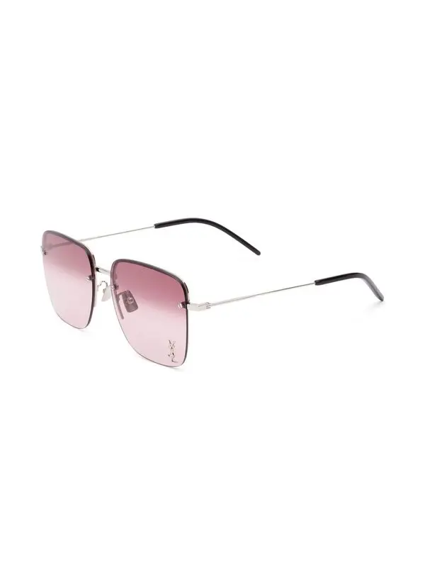Saint Laurent Logo-letter Gradient Sunglasses - Pink