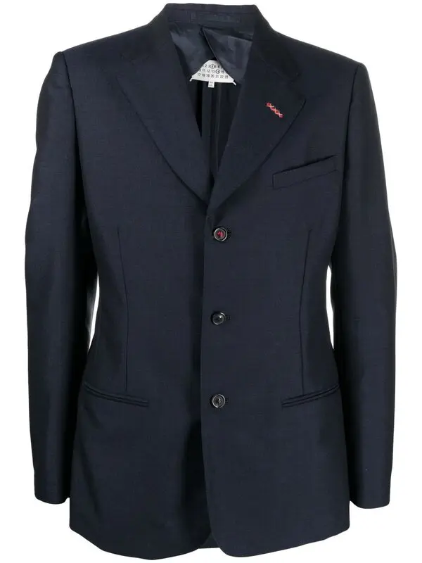 MAISON MARGIELA Single-breasted Tailored Blazer - Blue