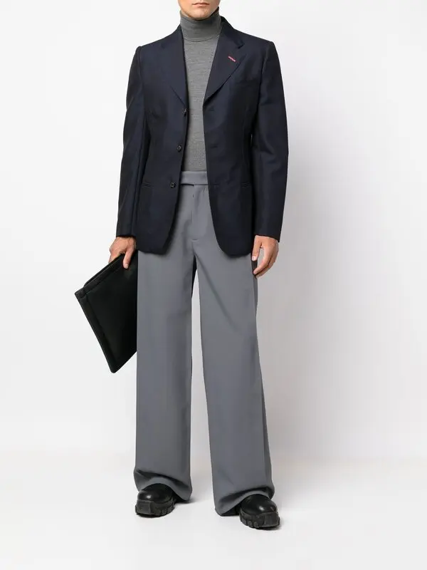 MAISON MARGIELA Single-breasted Tailored Blazer - Blue