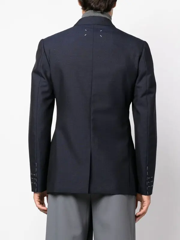 MAISON MARGIELA Single-breasted Tailored Blazer - Blue