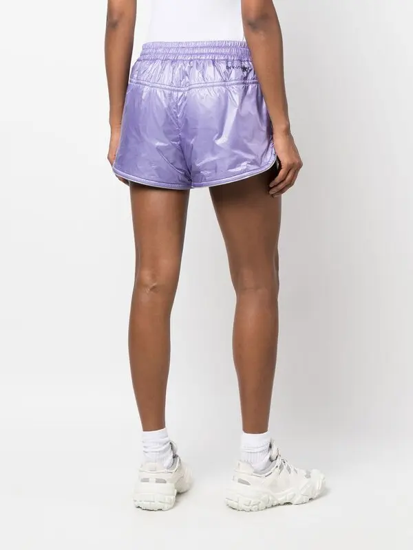 Moncler Drawstring Track Shorts - Purple
