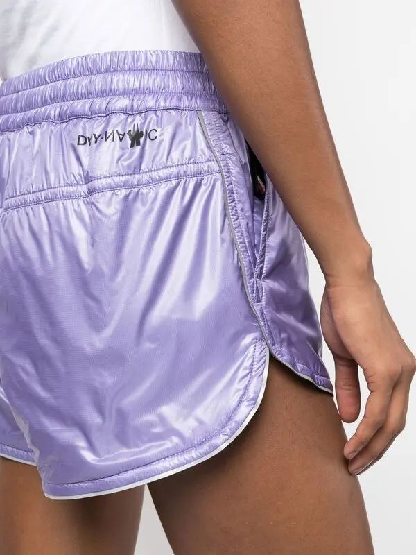 Moncler Drawstring Track Shorts - Purple
