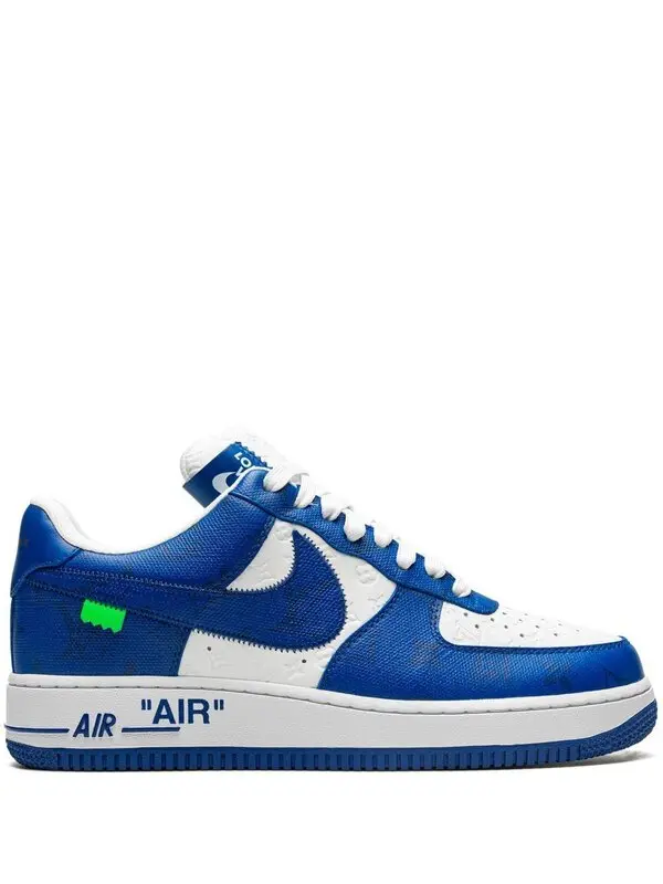 Nike X Louis Vuitton Air Force 1 Low Virgil Abloh Sneakers - Blue