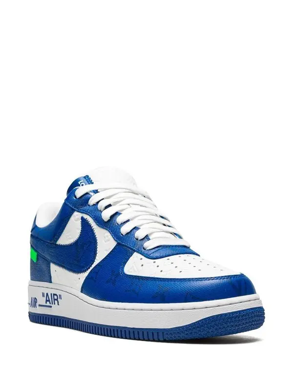 Nike X Louis Vuitton Air Force 1 Low Virgil Abloh Sneakers - Blue
