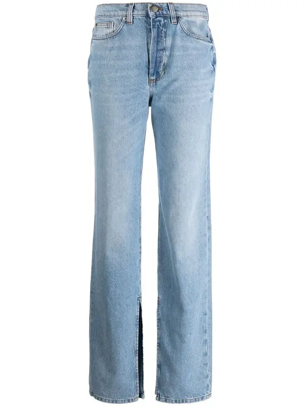 TWINSET High-rise Straight-leg Jeans