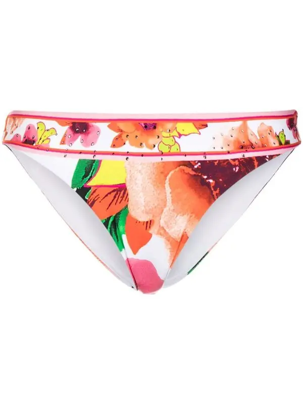 Camilla Pretty As A Poppy Bikini Bottoms - White