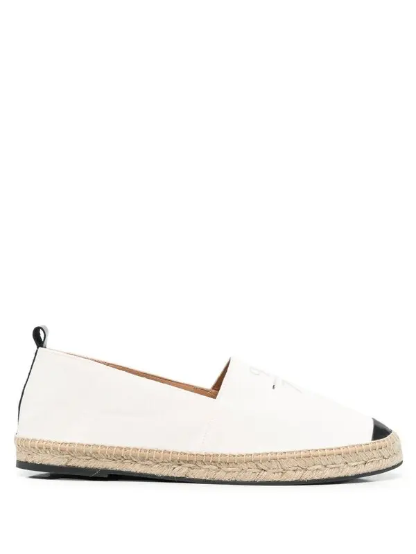Philipp Plein Logo-print Leather-trim Espadrilles
