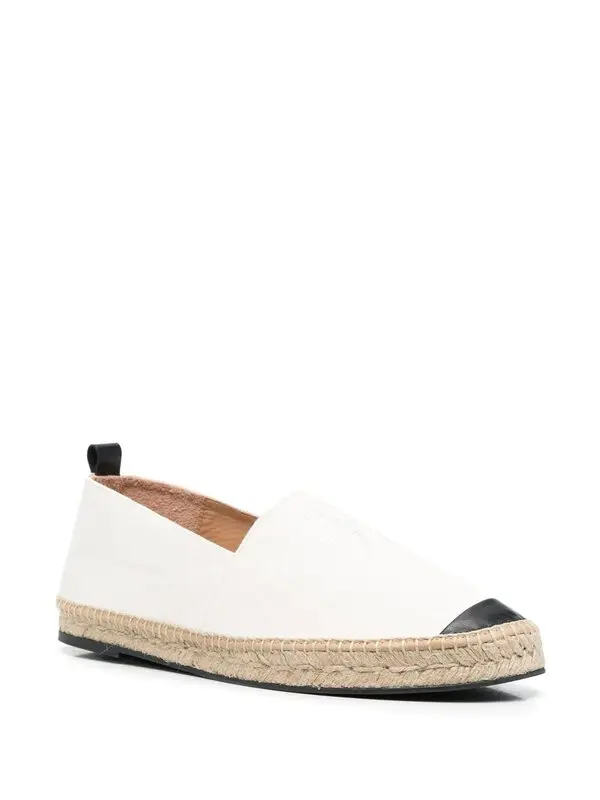 Philipp Plein Logo-print Leather-trim Espadrilles