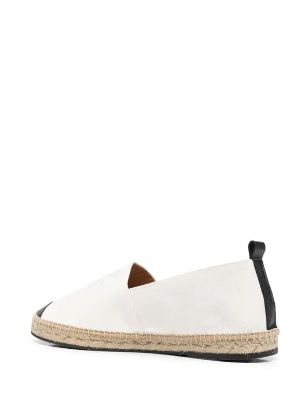 Philipp Plein Logo-print Leather-trim Espadrilles