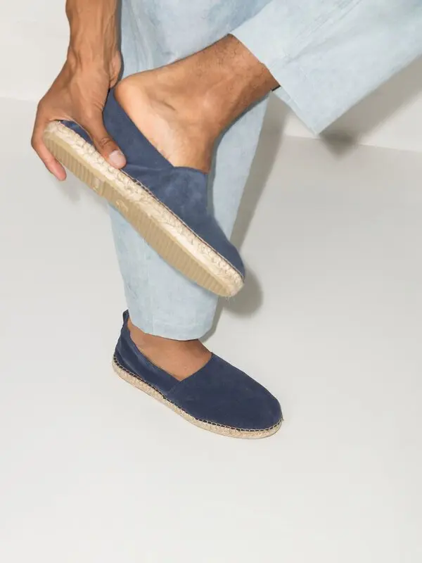 Frescobol Carioca Helio Suede Espadrilles - Blue
