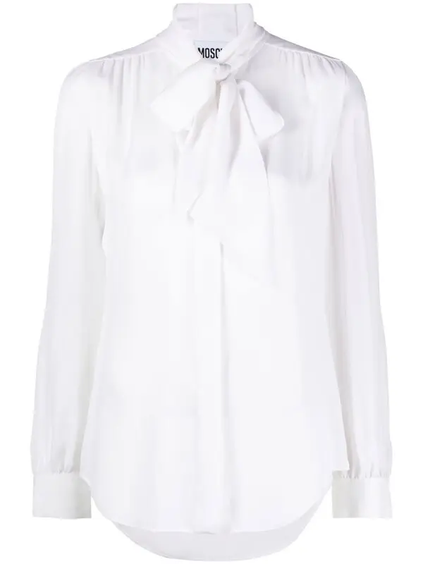 Moschino Silk Pussy-bow Blouse