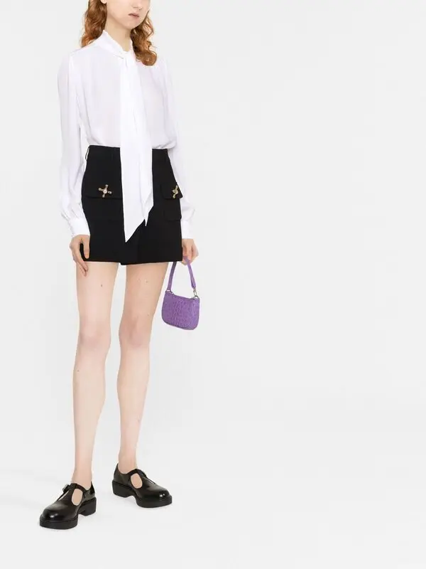 Moschino Silk Pussy-bow Blouse