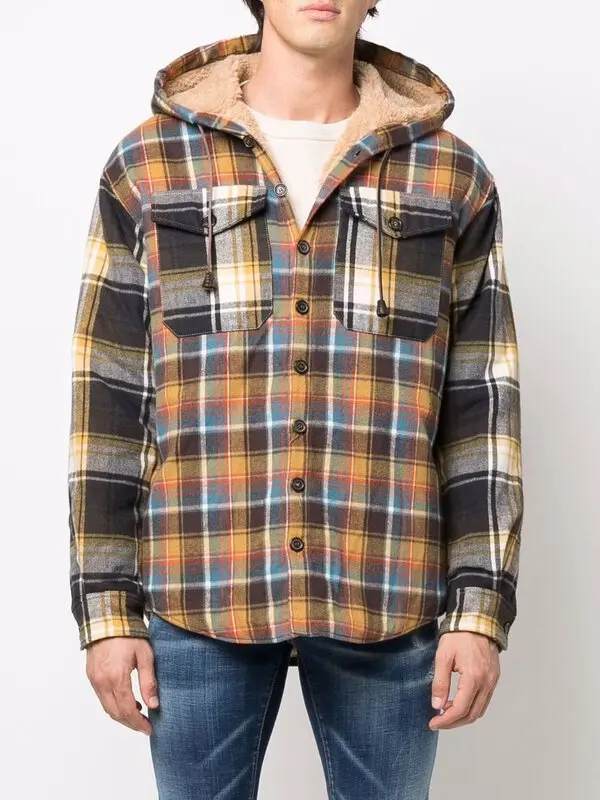 Dsquared2 Icon Check Print Hooded Jacket