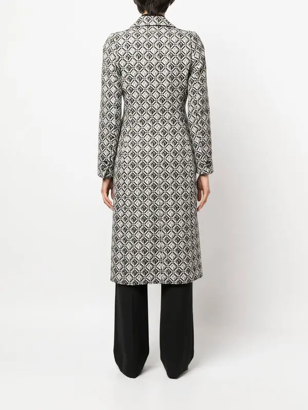 MARINE SERRE Moon Diamant Single-breasted Coat