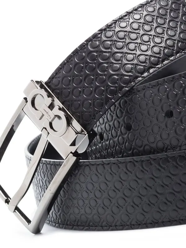 FERRAGAMO Gancini-motif Leather Belt