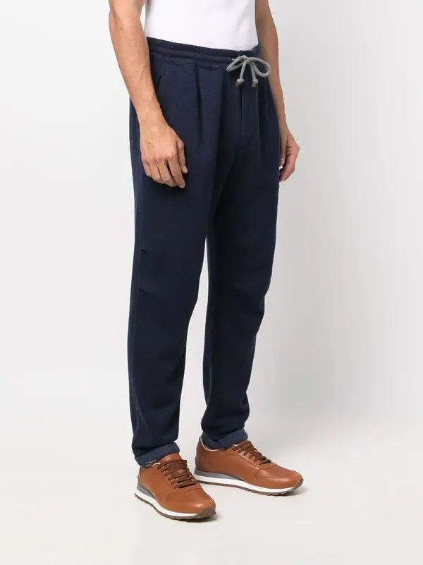 Brunello Cucinelli Drawstring-waist Cashmere Straight-leg Trousers