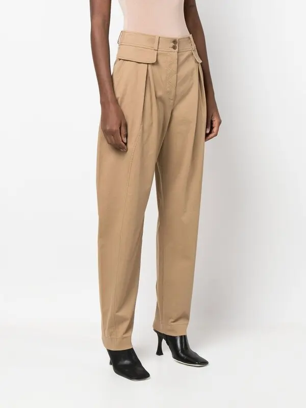 Alberta Ferretti High-waisted Tapered Trousers