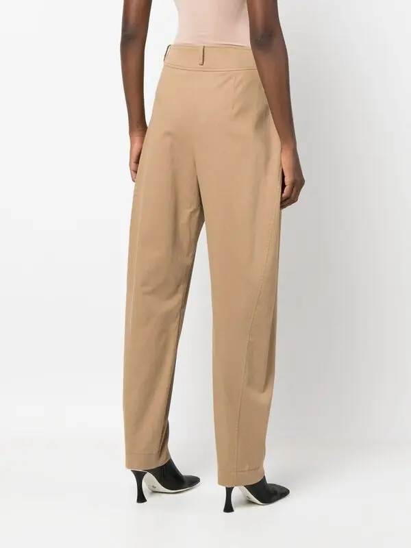 Alberta Ferretti High-waisted Tapered Trousers