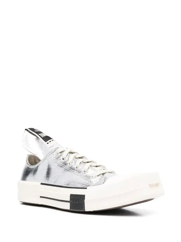 CONVERSE X Rick Owens Drkshdw Turbodrk Chuck 70 Sneakers - Silver