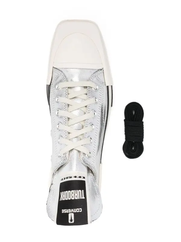 CONVERSE X Rick Owens Drkshdw Turbodrk Chuck 70 Sneakers - Silver