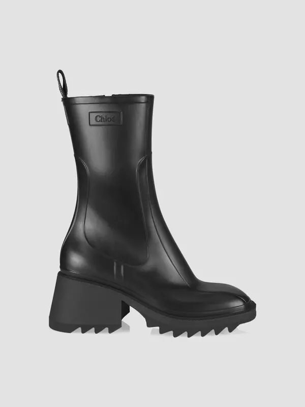 Chloé Betty Pvc Short Rain Boots - Black